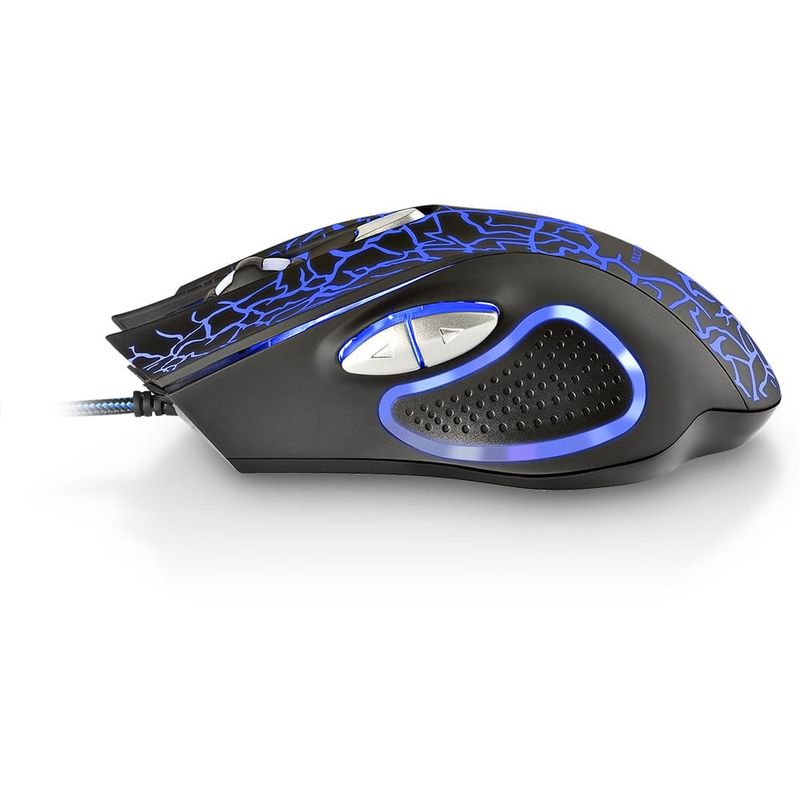 Mouse Gamer 6 Botões LED 3200DPI Preto Multilaser - MO250 - Loja Obabox